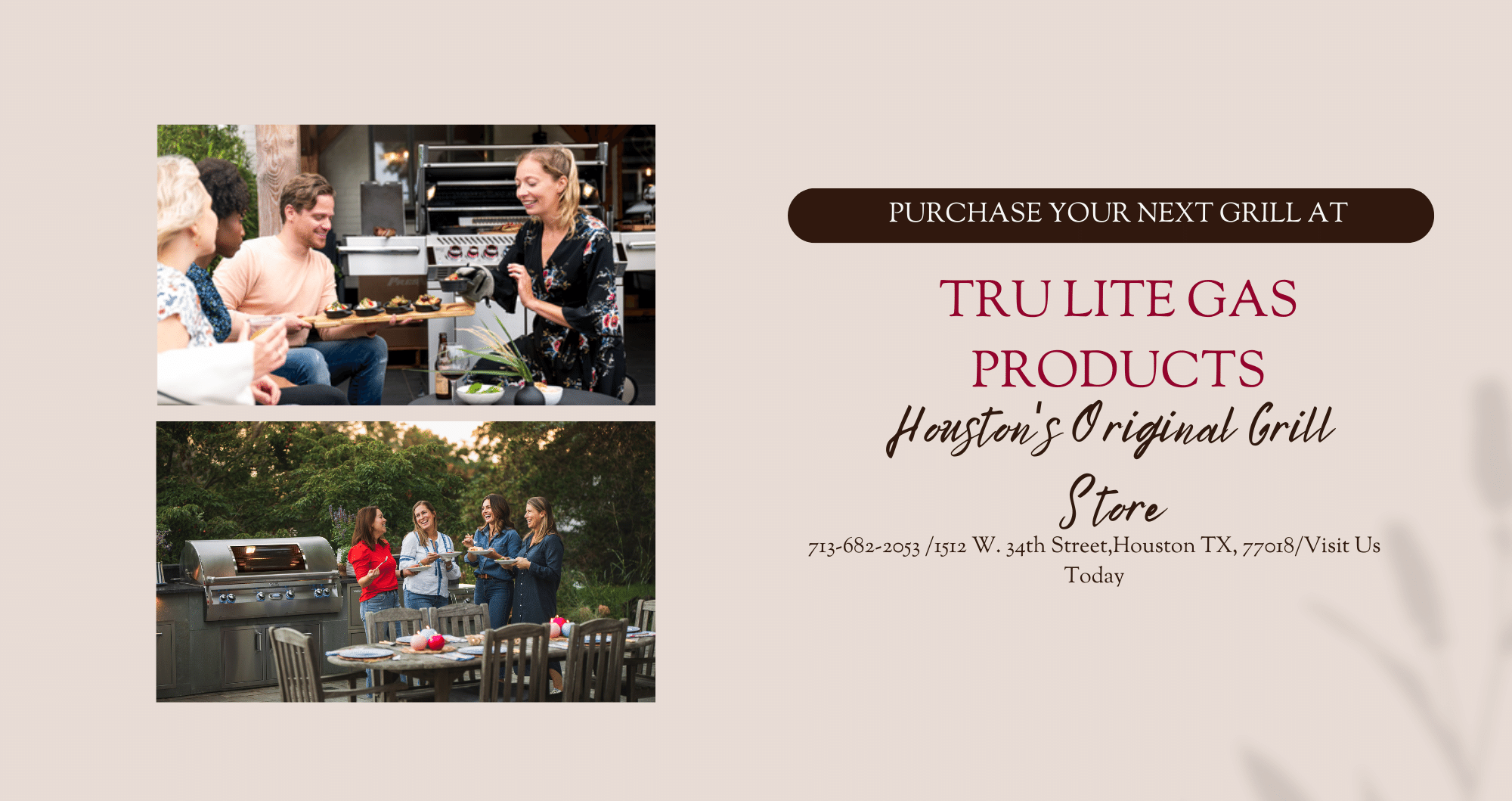 Houston BBQ Grills|Gas Lights|Fireplaces – Tru-Lite Gas Products