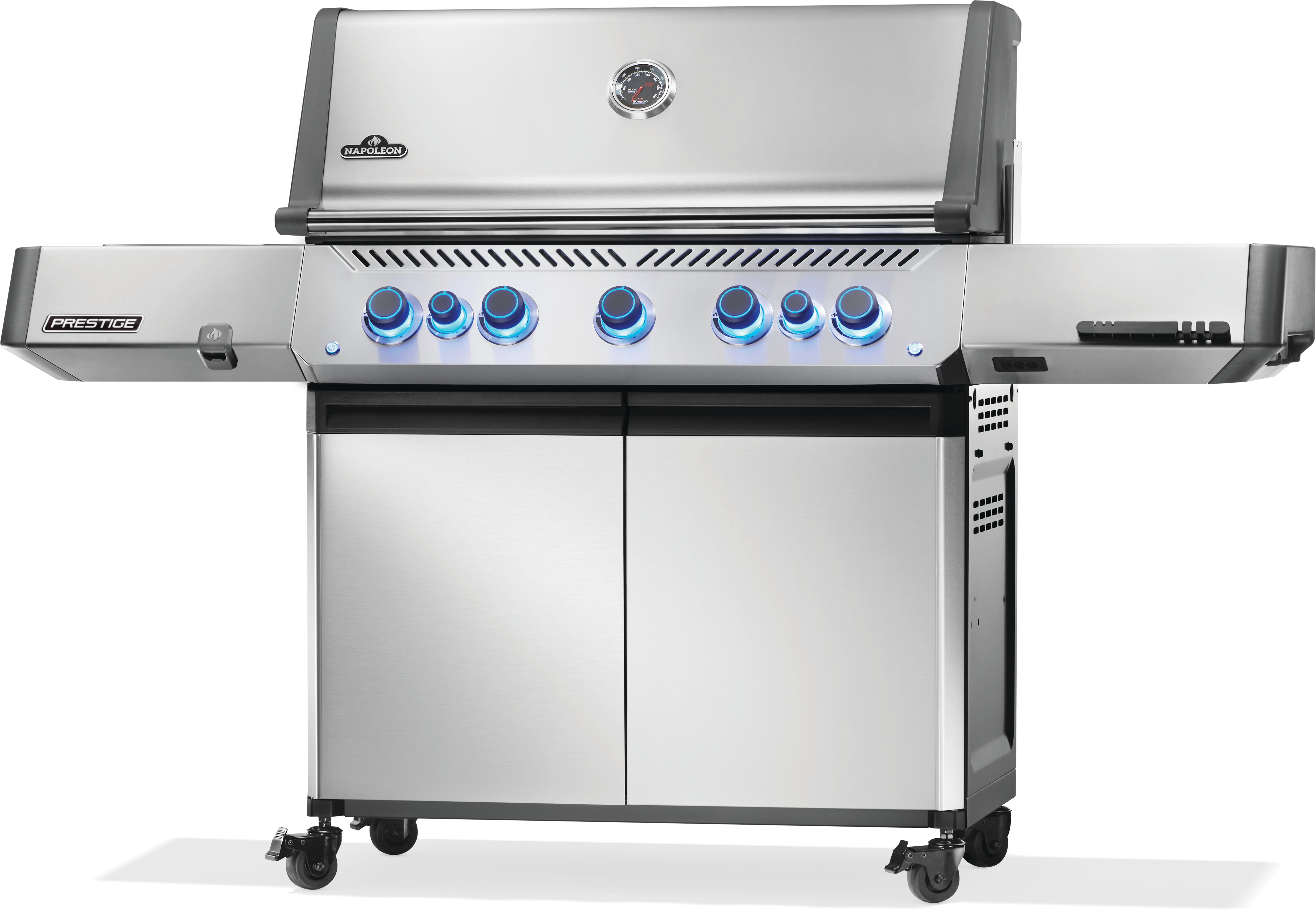 Napoleon Prestige P665VRSIBP Stainless Propane Grill – Tru-Lite Gas ...